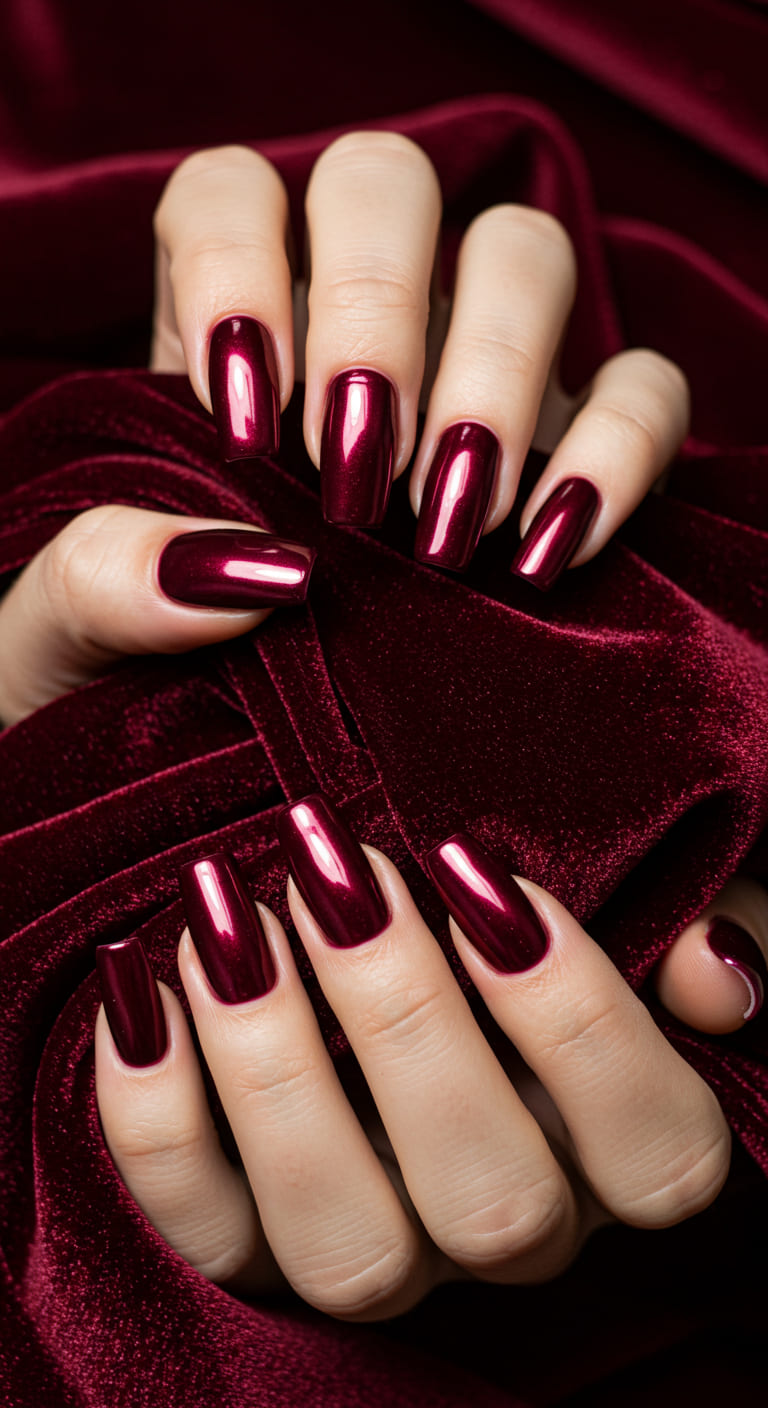 11 Cranberry Nails Ideas For Fall in 2025